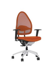 Topstar Design-Bürodrehstuhl, mit Netzrücken, Rückenlehne 550 mm, orange