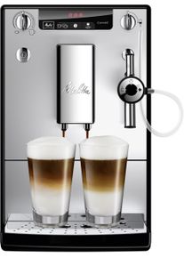 Melitta Caffeo Solo & Perfect Milk E957-103 Schlanker Kaffeevollautomat mit Auto-Cappuccinatore | Automatische Reinigungsprogramme | Automatische Mahlmengenregulierung | Silber