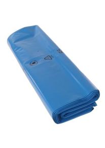 EMIL DEISS KG (GmbH + Co.) DEISS PREMIUM Abfallsack 180 Liter blau mit Seitenfalte, Typ 150, Seitenfaltensack ca. 192 g/ Sack, Maße (B+B x L): 500+450 x 1250 mm, Stückverkauf