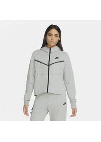 Nike Sportswear Tech Fleece Windrunner Damen-Hoodie mit durchgehendem Reißverschluss - Grau