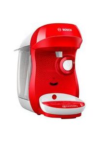 Bosch Tassimo Happy TAS1006, Kapselmaschine rot/weiß Kapazität: 0,7 Liter Verbrauch: 1.400 Watt (Betrieb) System: Tassimo Abmessungen: 175 x 305 x 265 mm