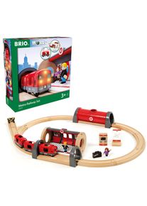Brio World 33513 Metro Bahn Set - Ergänzung für die Brio Holzeisenbahn - Empfohlen ab 3 Jahren