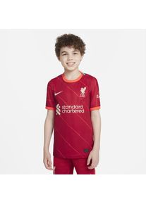 Nike Liverpool FC 2021/22 Stadium Home Fußballtrikot für ältere Kinder - Rot