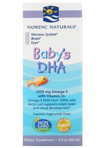 Nordic Naturals, Baby, s DHA mit Vitamin D3, 1050 mg, 60ml (281,67 EUR pro kg)