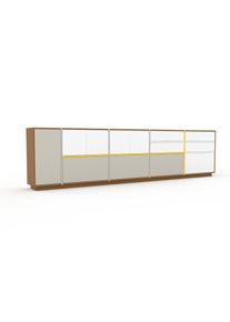 MYCS Sideboard Weiß - Sideboard: Schubladen in Weiß & Türen in Weiß - Hochwertige Materialien - 339 x 85 x 34 cm, konfigurierbar