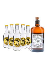 Monkey 47 Dry Gin (47% Vol., 0,5 L) & 5 x Thomas Henry Tonic Water (0,2 L) inkl. 0,75 € Pfand