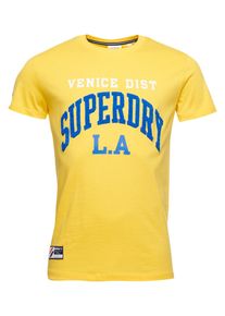 Superdry Shirt 'Varsity Arch' gelb / blau