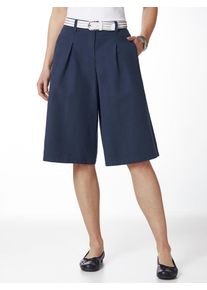 Walbusch Damen Hosen-Rock normale Größen Blau einfarbig atmungsaktiv elastisch