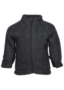 Mikk-line - Wool Baby Jacket - Wolljacke Gr 68 grau/schwarz