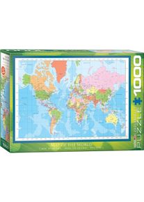 Empireposter Puzzle »Moderne Weltkarte