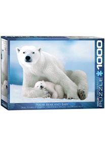 Empireposter Puzzle »Eisbären Mama mit schlafendem Baby