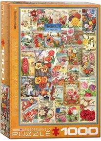 Empireposter Puzzle »Vintage Blumenwerbung Art Deco