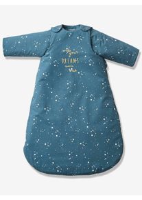 Baby Schlafsack ,,Polarstern", Ärmel abnehmbar Oeko Tex® blau Gr. 70 cm von Vertbaudet