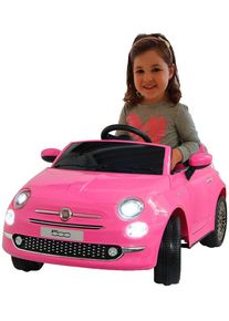 Jamara Elektro-Kinderauto Ride-on Fiat 500, Belastbarkeit 30 kg, rosa