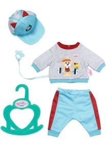 Baby Born Puppenkleidung »Little Sport Outfit blau, 36 cm« (Set, 5-tlg), blau