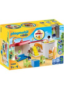 Playmobil® Konstruktions-Spielset »Mein Mitnehm-Kindergarten (70399), Playmobil 1-2-3«, (15 St), Made in Europe, bunt