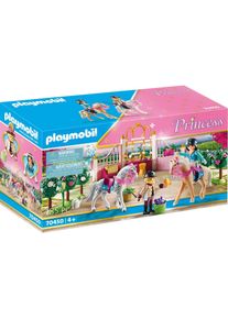 Playmobil® Konstruktions-Spielset »Reitunterricht im Pferdestall (70450), Princess«, (185 St), Made in Germany, bunt