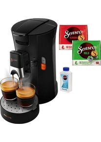 Philips Senseo Kaffeepadmaschine SENSEO® Select CSA240/60, inkl. Gratis-Zugaben im Wert von € 14,- UVP, schwarz