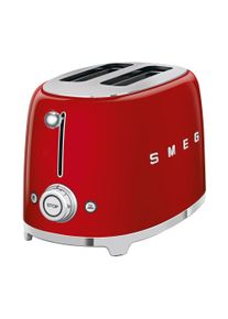 Smeg - TSF01 2-Scheiben Toaster - rot/lackiert/BxHxT 32,5x19,8x19,5cm/6 Röstgradstufen/950W