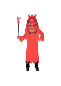 Amscan - Kinderkostüm Teufel, Robe, Teufelmaske, Devil, Mottoparty, Karneval, Halloween