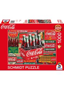 Schmidt Spiele Puzzle Klassiker, Puzzle Coca Cola, 1000 Puzzleteile, Made in Europe, bunt