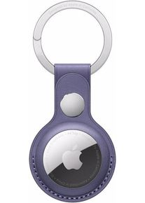Apple AirTag Schlüsselanhänger aus Leder, Tracker, Violett