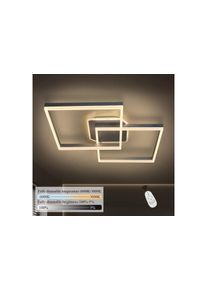 ZMH LED Deckenleuchte »Deckenlampe 49w dimmbar mit Fernbedienung quadratische für Schlafzimmer Esszimmer Wohnzimmer«