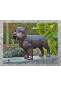 IDYL Gartenfigur »IDYL Bronze-Skulptur Yorkshire Hund
