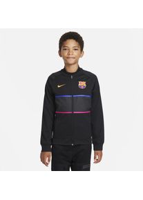 Nike FC Barcelona Fußball-Track-Jacket für ältere Kinder - Schwarz