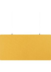 EUROKRAFTbasic Akustik-Deckenplatte, PET-Filz, HxB 600 x 1200 mm, rechteckige Form, gelb, ab 10 Stk