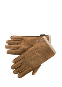 Mey & Edlich SAS Faguo Herren Leder-Handschuhe Beige einfarbig