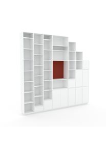 MYCS Regalsystem Weiß - Regalsystem: Schubladen in Weiß & Türen in Weiß - Hochwertige Materialien - 308 x 296 x 34 cm,...