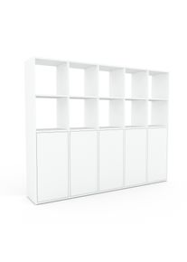 MYCS Highboard Weiß - Elegantes Highboard: Türen in Weiß - Hochwertige Materialien - 195 x 156 x 34 cm, Selbst designen