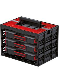 Prosperplast Organizer TAGER CASE, 41,5 x 29 x 29,5 cm, rot|schwarz