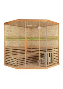 Home Deluxe Traditionelle Sauna SKYLINE BIG - XL mit Kunststeinwand