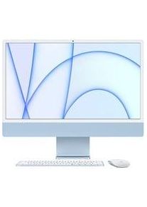 Apple "iMac 59,62 cm (24"") M1 8-Core mit Retina 4,5K Display, MAC-System" blau/hellblau, macOS Big Sur, Deutsch Prozessor: Apple M1 Grafikchip: Apple M1 8-Core GPU Datenspeicher: 256 GB