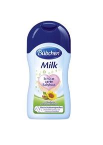 Nestlé Bübchen Milk, Mit Sheabutter und Panthenol spendet zarter Babyhaut 24h Feuchtigkeit, 400 ml - Flasche