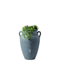 Graf Regentonne Antik Amphore mit intergrierter Pflanzenschale, dark granite Regenwassertank, 250 L
