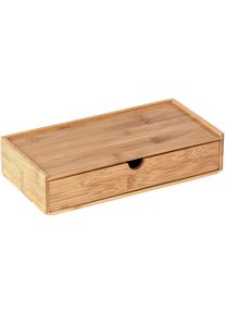 Wenko Organizer Terra, Aufbewahrungsbox, mit Schublade, ideal für Bad, Gäste-WC, Küche, Flur, beige