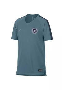 Nike Chelsea FC Kinder Trainingsshirt Breathe Squad Top blaugrau/dunkelblau