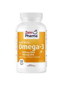Zein Pharma Omega-3 Gold Gehirn DHA 500mg/EPA 100mg Softgelkap 120 St Weichkapseln