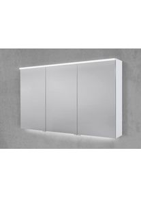 Intarbad Spiegelschrank 120 cm integrierte MULTI Light LED Beleuchtung Doppelspiegeltüren Beton Anthrazit