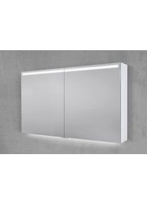 Intarbad Spiegelschrank 120 cm integrierte MULTILIGHT-LED Lichtleiste Beton Anthrazit