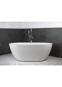 Intarbad Freistehende Badewanne aus Mineralguss 160x74x60 cm in Weiß Glanz oder Matt