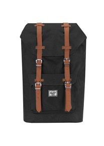 HERSCHEL Little America Backpack Rucksack 52 cm Laptopfach black tan synthetic leather