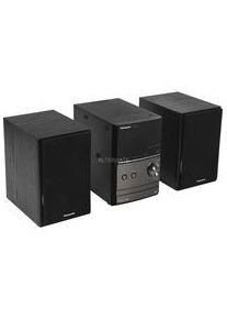 Panasonic SC-PM602EG-K, Kompaktanlage schwarz, Bluetooth, CD, Radio Leistung: 2 x 20 Watt Laufwerk: CD Netzwerk: Bluetooth Tuner: FM (UKW), RDS, DAB, DAB+