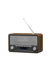 Denver DAB-18 - clock radio - Bluetooth - Stereo - silber