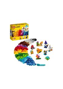 Lego® Konstruktionsspielsteine »Kreativ-Bauset mit durchsichtigen Steinen (11013), Lego® Classic«, (500 St), Made in Europe, bunt