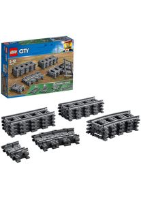 Lego® Konstruktionsspielsteine »Schienen (60205), Lego® City«, (20 St), Made in Europe, grau
