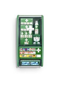Cederroth First Aid & Burn Station Erste-Hilfe-Station, Erste-Hilfe Set mit Zusatzausstattung für Verbrennungen, Maße (B x H x T): 29,4 x 57,2 x 12,3 cm